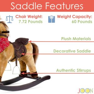 JOON Cowboy Rocking Horse - Tan Brown