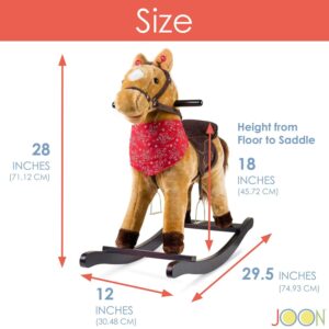 JOON Cowboy Rocking Horse - Tan Brown