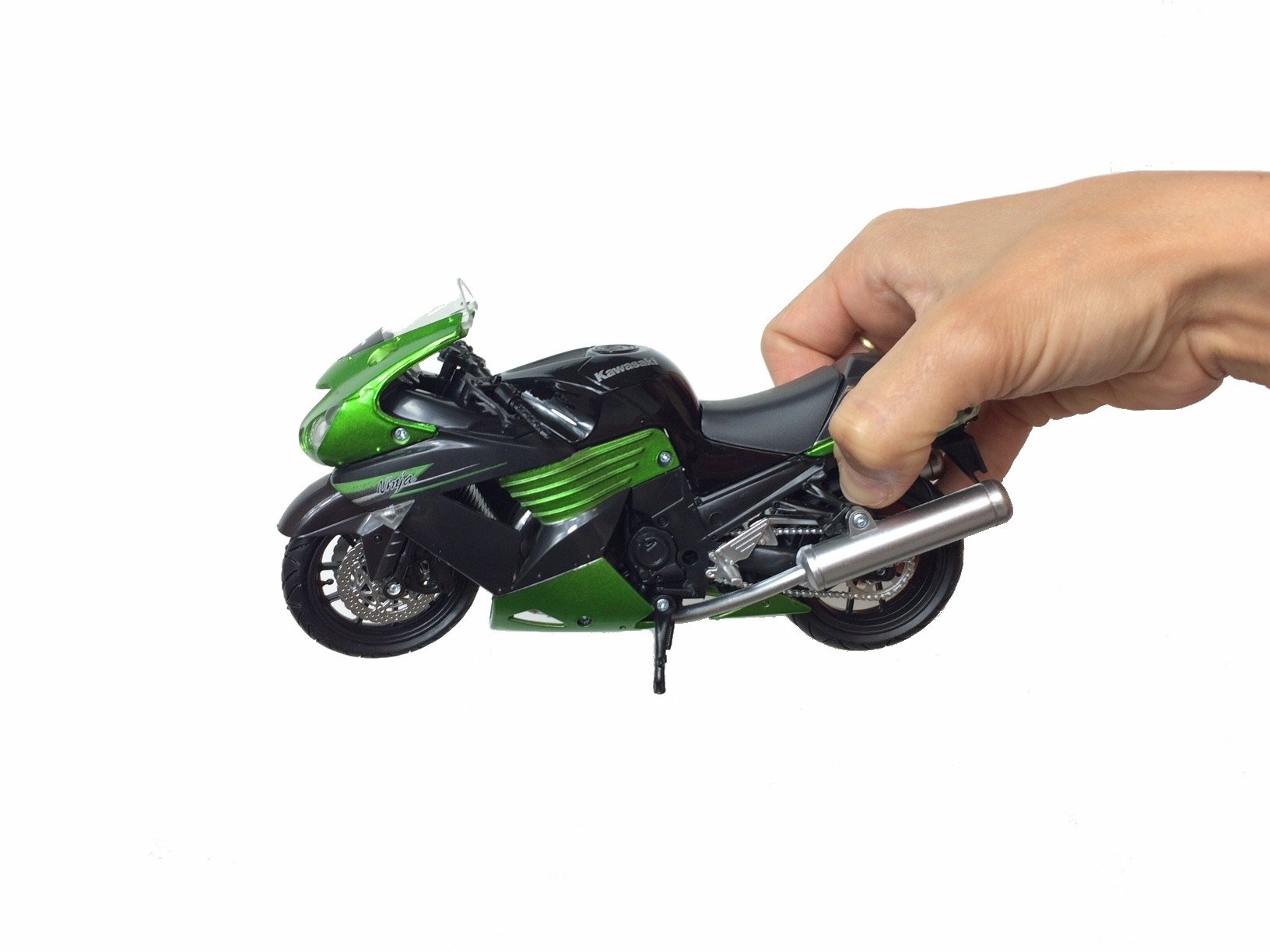 New Ray 2011 Kawasaki ZX-14 Ninja Green Motorcycle Model 1/12