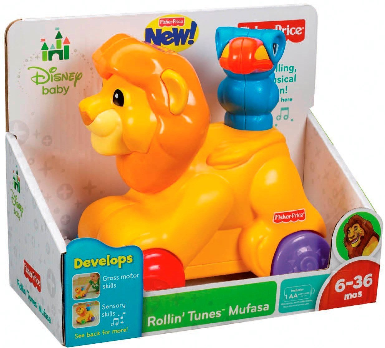 Fisher-Price Amazing Animals Disney Rollin' Tunes Mufasa