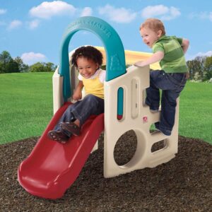 Step2 Panda Climber | Outdoor Toddler Activity Playset, Tan/Red/Yellow/Blue