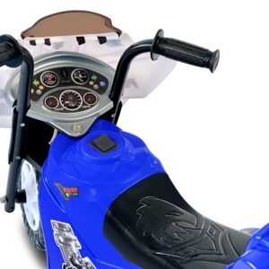 Kid Motorz Lil Patrol 6V, Blue and White (0286)