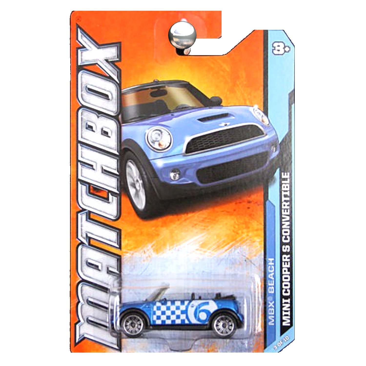 Matchbox 2011-82 MBX Beach Mini Cooper S Convertible BLUE 1:64 Scale