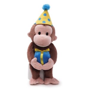 gund curious george dressed for a birthday 14" plush