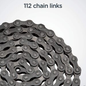 Schwinn Bike Chain, 1/2" X 3/32" Derailleur Chain, 112 Total Links, for Derailleur Bikes, Mountain Bikes, 5 to 18-Speed Bikes, Hybrid Bikes, or Comfort Bikes