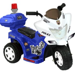 Kid Motorz Lil Patrol 6V, Blue and White (0286)