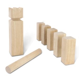 Yard Games Kubb Premium Size Outdoor Tossing Game with Carrying Case, Instructions, and Boundary Marker