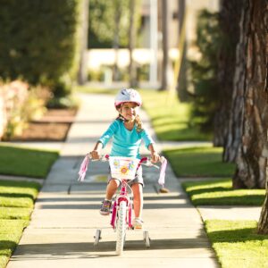 Schwinn Bike Basket for Kids With Light-Up Flowers, Front Handlebar, Bicycle Accessories for Boys and Girls, Fits Most Bikes