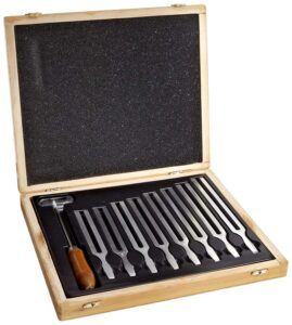 hand2mind united scientific octave tuning forks, set of 8