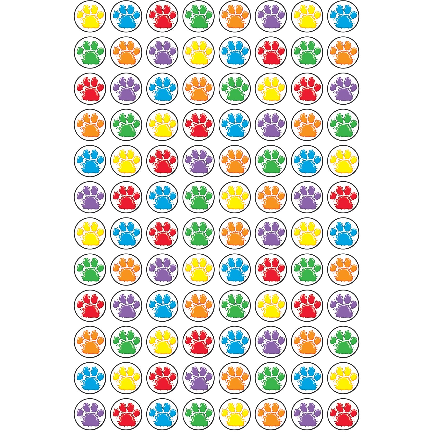 TREND enterprises, Inc. Paw Prints superSpots® Stickers, 800 ct