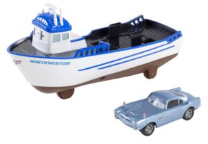 disney cars toys quick changers transforming crabby boat transporter