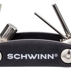 Schwinn 9 in 1 Multi-Purpose Tool Kit for Bikes, Compact and Convenient Design, Hex Wrenches, Phillips Screwdriver, and T25 Torx wrench