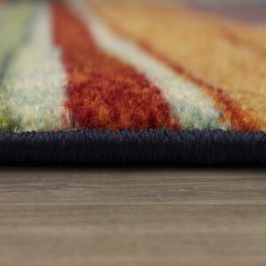 Mohawk Home Rainbow Stripe 1' 8" x 2' 10" Area Rug - Multicolor - Perfect for Living Room, Dining Room, Office