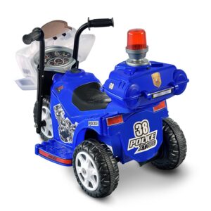 Kid Motorz Lil Patrol 6V, Blue and White (0286)