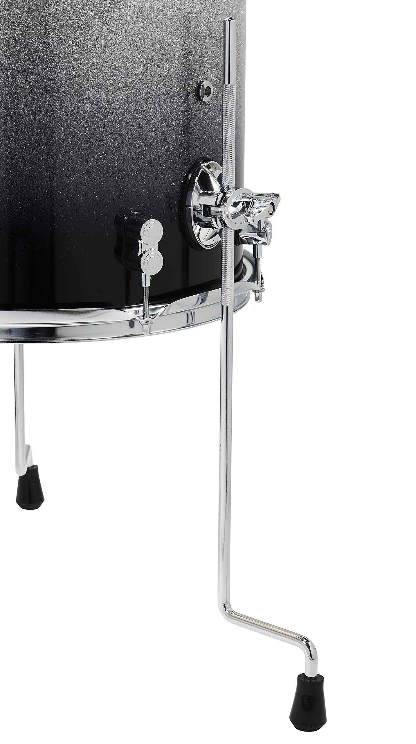 PDP By DW 7-Piece Concept Maple Shell Pack with Chrome Hardware Silver to Black Fade