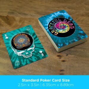 AQUARIUS Grateful Dead Playing Cards - Grateful Dead Themed Deck of Cards for Your Favorite Card Games - Officially Licensed Grateful Dead Merchandise & Collectibles