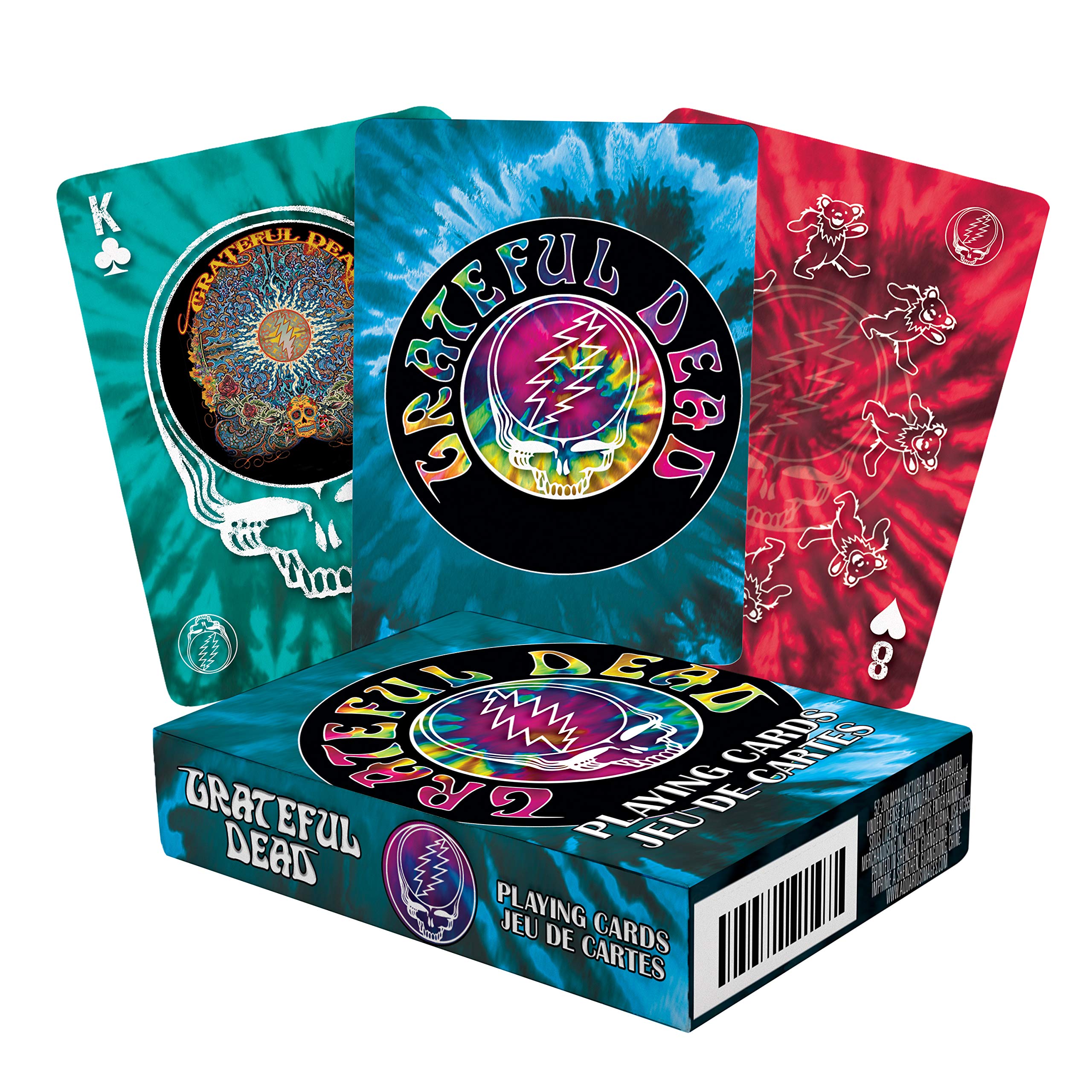 AQUARIUS Grateful Dead Playing Cards - Grateful Dead Themed Deck of Cards for Your Favorite Card Games - Officially Licensed Grateful Dead Merchandise & Collectibles