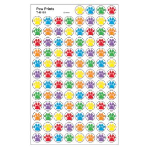 trend enterprises, inc. paw prints superspots® stickers, 800 ct