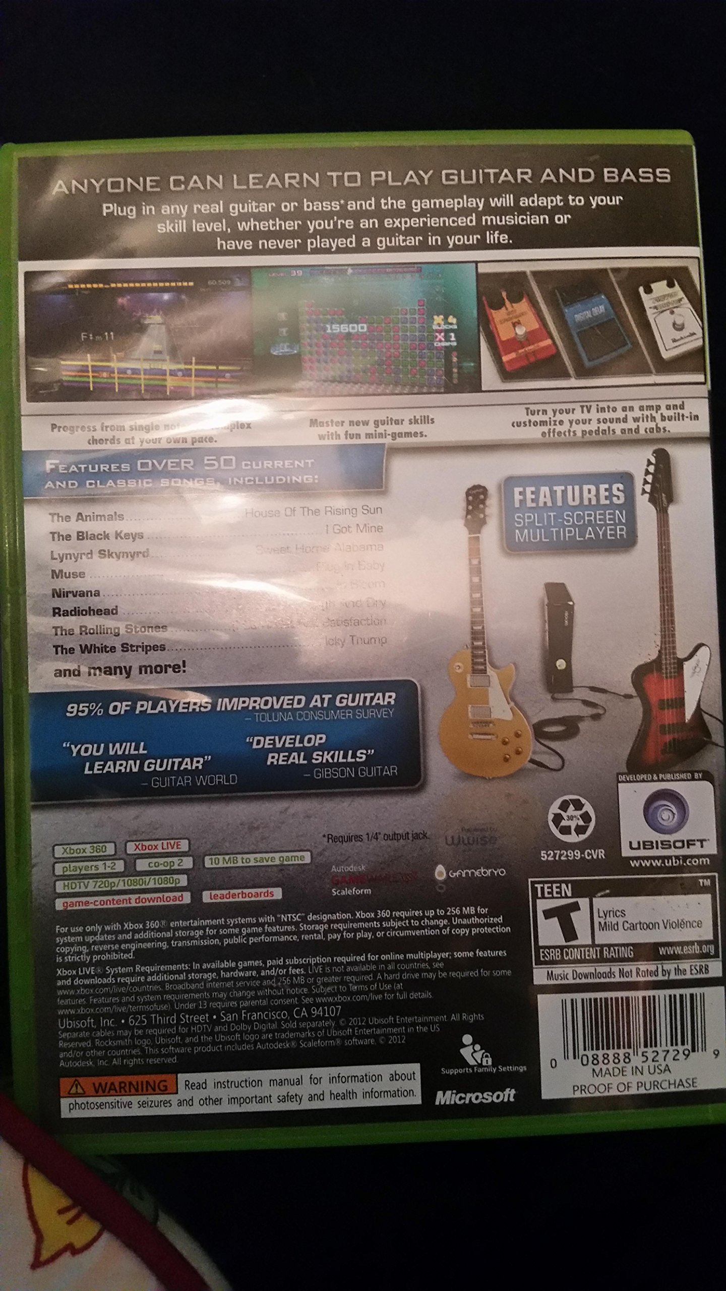 Rocksmith Guitar and Bass - Xbox 360