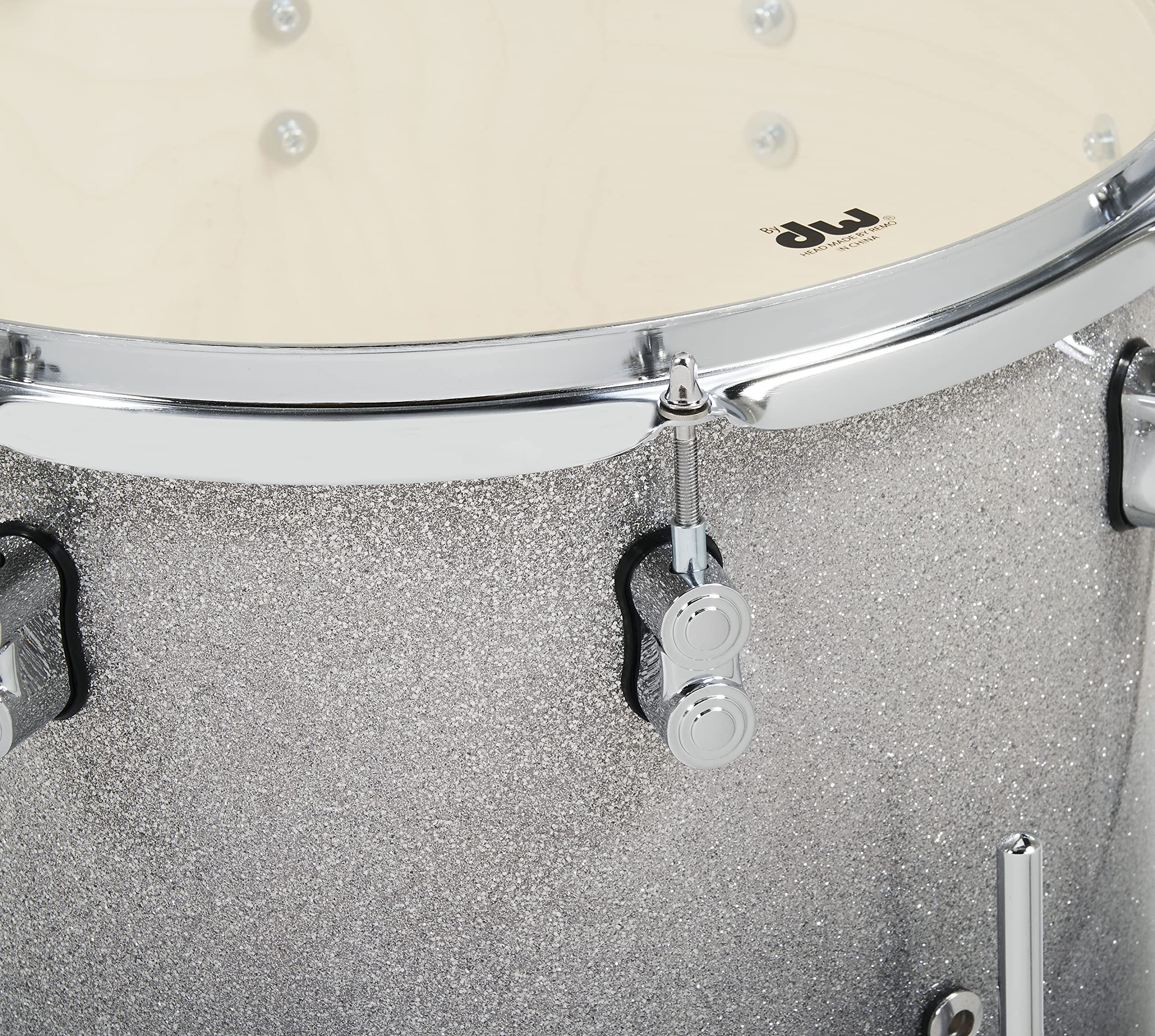 PDP By DW 7-Piece Concept Maple Shell Pack with Chrome Hardware Silver to Black Fade