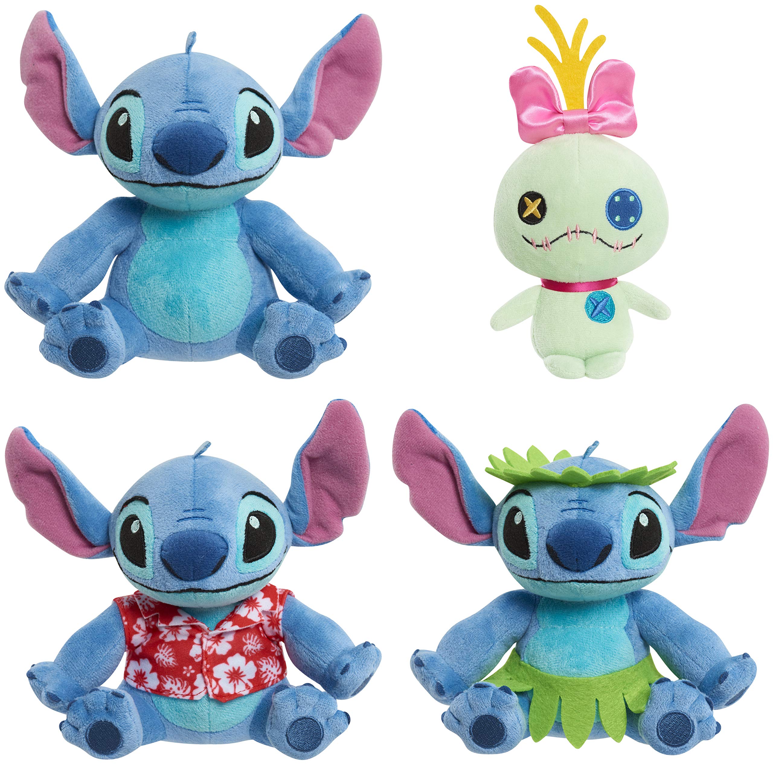 Just Play Disney Lilo & Stitch Bean Plush, Kids Toys for Ages 2 Up