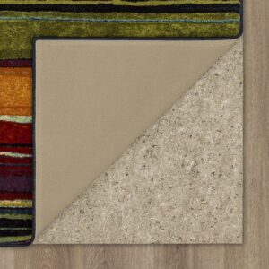 Mohawk Home Rainbow Stripe 1' 8" x 2' 10" Area Rug - Multicolor - Perfect for Living Room, Dining Room, Office