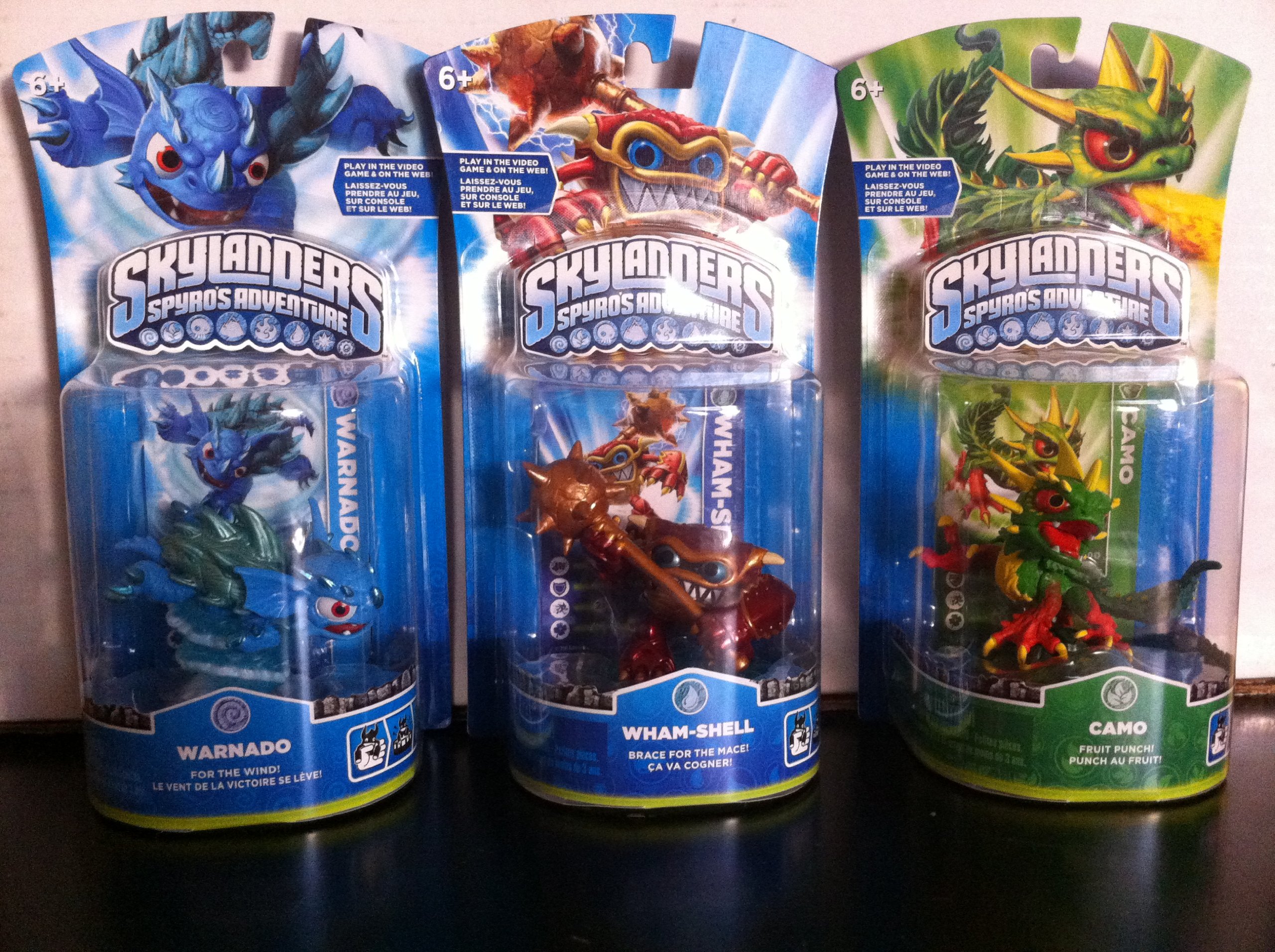 Skylanders Bundle Character Pack: Wham-shell, Camo, Warnado