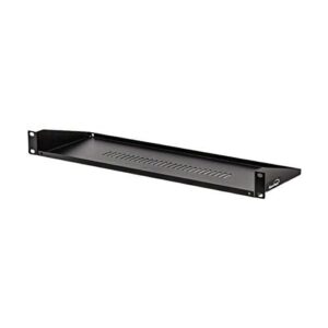 NavePoint Cantilever Server Shelf Vented Shelves Rack Mount 19 Inch 1U Black 6 Inches (150mm) deep