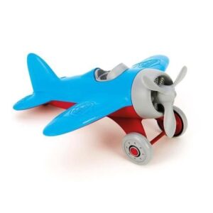 Green Toys Airplane - BPA, Phthalates Free, Blue Air Transport Toy for Introducing Aeronautical Knowledge, Improving Grasping Power. Toy Vehicles