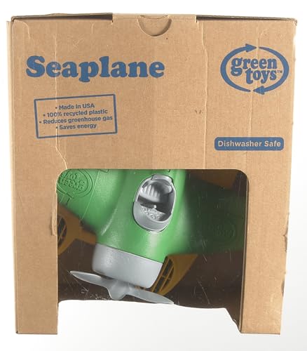 Green Toys Seaplane in Green Color - BPA Free, Phthalate Free Floatplane for Improving Pincers Grip. Toys and Games ,9 x 9.5 x 6 inches