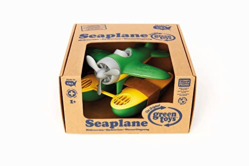 Green Toys Seaplane in Green Color - BPA Free, Phthalate Free Floatplane for Improving Pincers Grip. Toys and Games ,9 x 9.5 x 6 inches