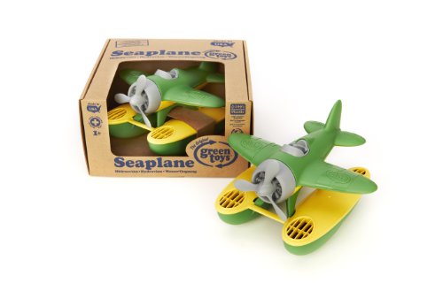 Green Toys Seaplane in Green Color - BPA Free, Phthalate Free Floatplane for Improving Pincers Grip. Toys and Games ,9 x 9.5 x 6 inches