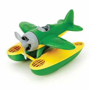 green toys seaplane in green color - bpa free, phthalate free floatplane for improving pincers grip. toys and games ,9 x 9.5 x 6 inches