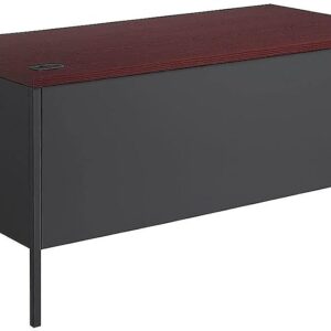 HON 60" Metro Series Classic Double Pedestal Desk, in Mahogany/Charcoal (HP3262)