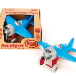 Green Toys Airplane - BPA, Phthalates Free, Blue Air Transport Toy for Introducing Aeronautical Knowledge, Improving Grasping Power. Toy Vehicles