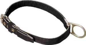 miller by honeywell 123n/lbk single d-ring lined body belt with 1-3/4-inch webbing, large, black