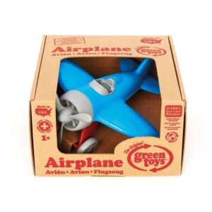 Green Toys Airplane - BPA, Phthalates Free, Blue Air Transport Toy for Introducing Aeronautical Knowledge, Improving Grasping Power. Toy Vehicles