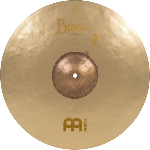 Meinl Cymbals Byzance 18" Vintage Sand Thin Crash, Benny Greb Signature — Made in Turkey — Hand Hammered B20 Bronze, 2-Year Warranty, Sandblasted, (B18SATC)