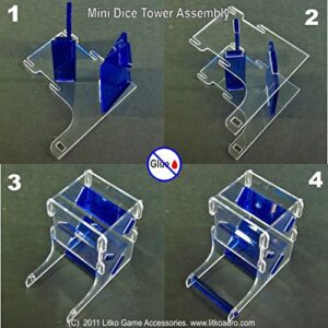 LITKO Mini Dice Tower Kit for 10-12mm Dice | Dice Roller | Dice Tumbler | Dice Boot |