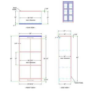 Concepts in Wood KT613A Storage Cabinet for Office or Pantry (Espresso)