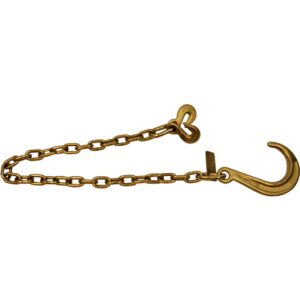 all-grip g-70 5/16" axle chain with 8" sports car j hook and two grab hooks on other end, 32010, tow truck, wrecker, flatbed, rollback, miller, century, jerrdan