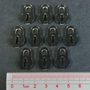 litko padlock tokens, transparent bronze (10)