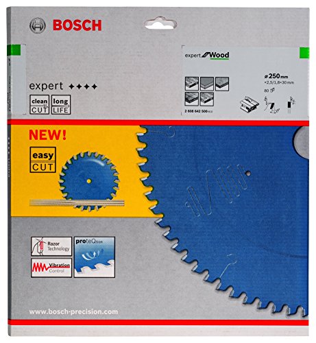 Bosch 2608642500 EXWOT 9.84" x 30mm 80T Circular saw blade Top Precision