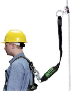 miller honeywell safety miller by honeywell 8175sls-z7/3ftyl trailing rope grabs with ansi z359.13 compliant 3-feet sofstop lanyard and locking snap hook, yellow