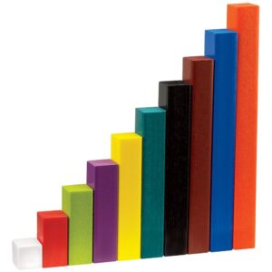 hand2mind Plastic Cuisenaire Rods Classroom Set, Math Manipulatives, Montessori Math Rods, Math Counters, Math Blocks, Counting Blocks, Montessori Math, Fraction Bars, Number Rods (Set of 15)