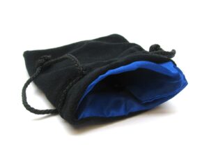 koplow games blue black velvet small dice bag