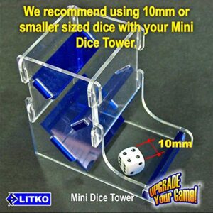 LITKO Mini Dice Tower Kit for 10-12mm Dice | Dice Roller | Dice Tumbler | Dice Boot |