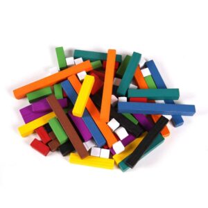 hand2mind Plastic Cuisenaire Rods Classroom Set, Math Manipulatives, Montessori Math Rods, Math Counters, Math Blocks, Counting Blocks, Montessori Math, Fraction Bars, Number Rods (Set of 15)