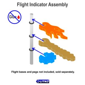 LITKO Flight Stand Indicator Set, Multi-Colored (15)