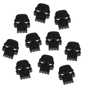 litko mini skulls | tiny skull | wound | casualty | death | board game | role play game | miniature wargames | compatible with dungeons & dragons, 40k (black)